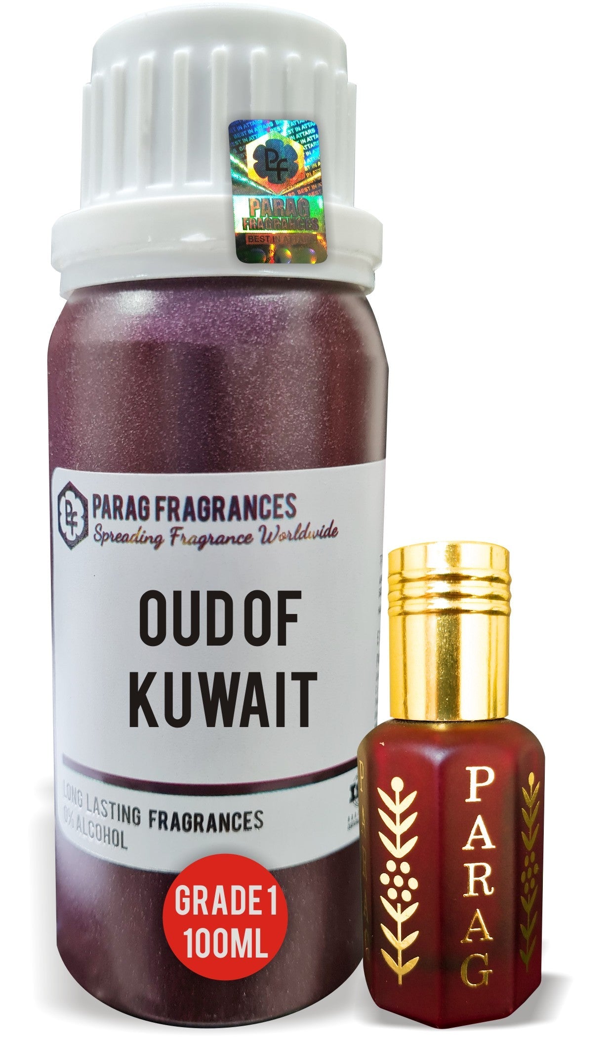 Parag Fragrances Oud Of Kuwait Attar 100Ml (With Empty Fancy Bottles ...